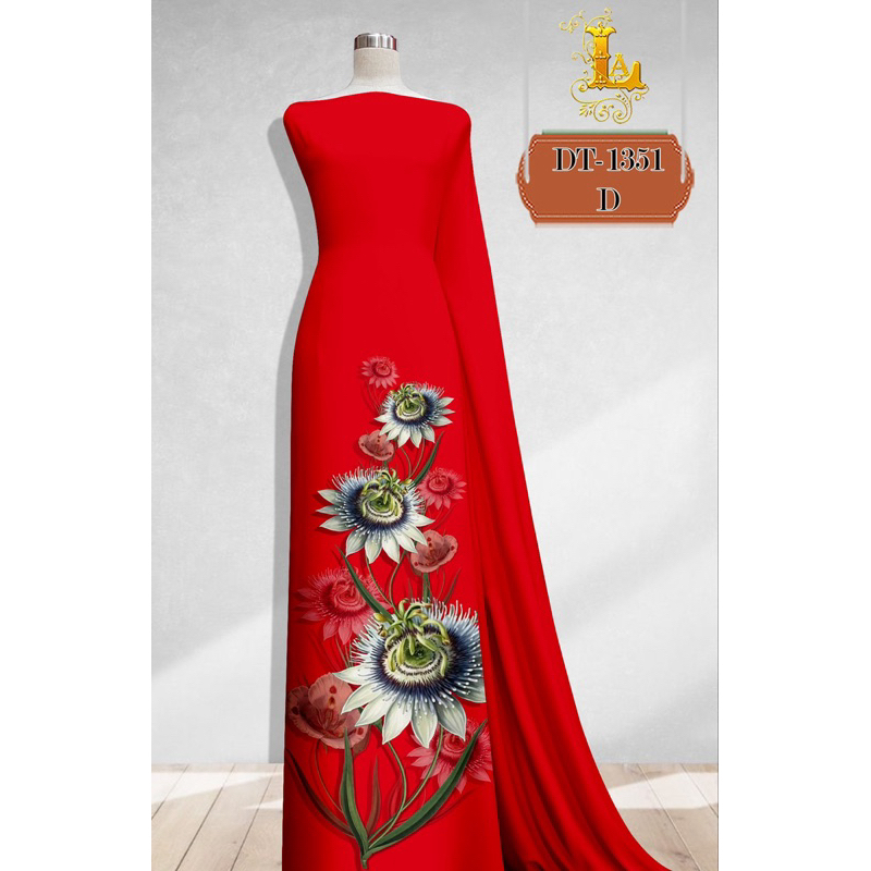 3d Printed Ao Dai Fabric "Lac Tien-Lan Tien"Shop Selling Unsewn Fabrics ...