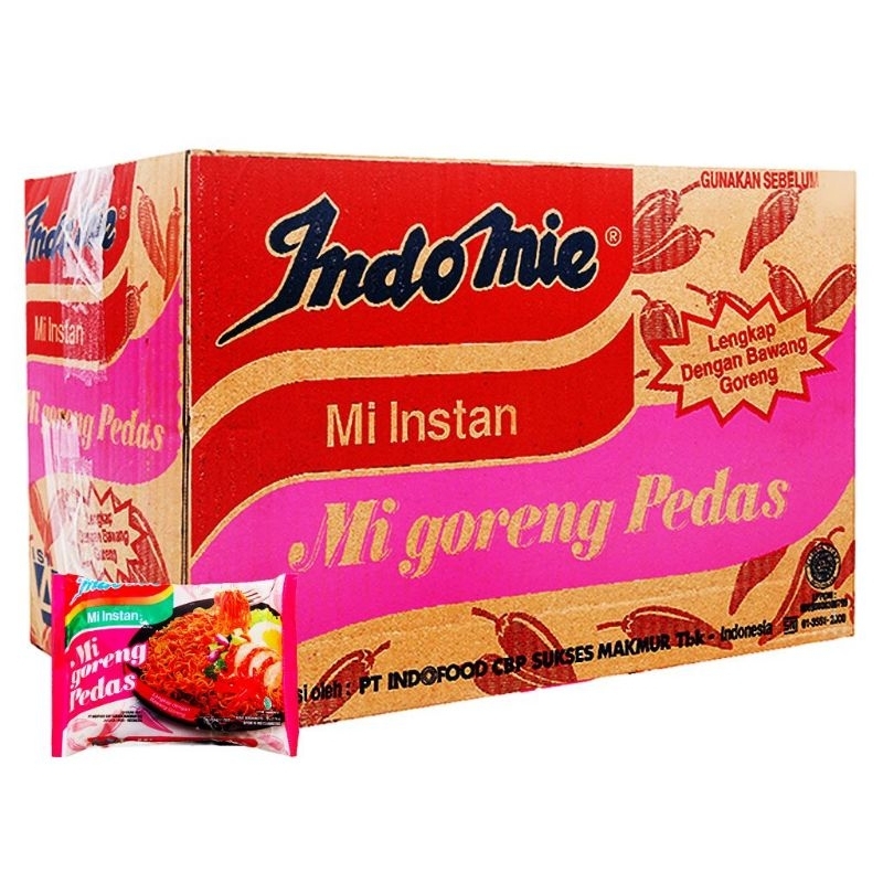 Box of 40 packs of Spicy Indomie Dry Fried Noodles 79g | Shopee Malaysia