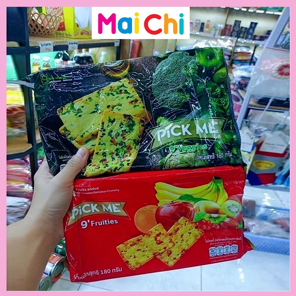 9 Kinds Of Thai Vegetable / Fruit Pick Me Biscuits, Pick Me Fruits ...