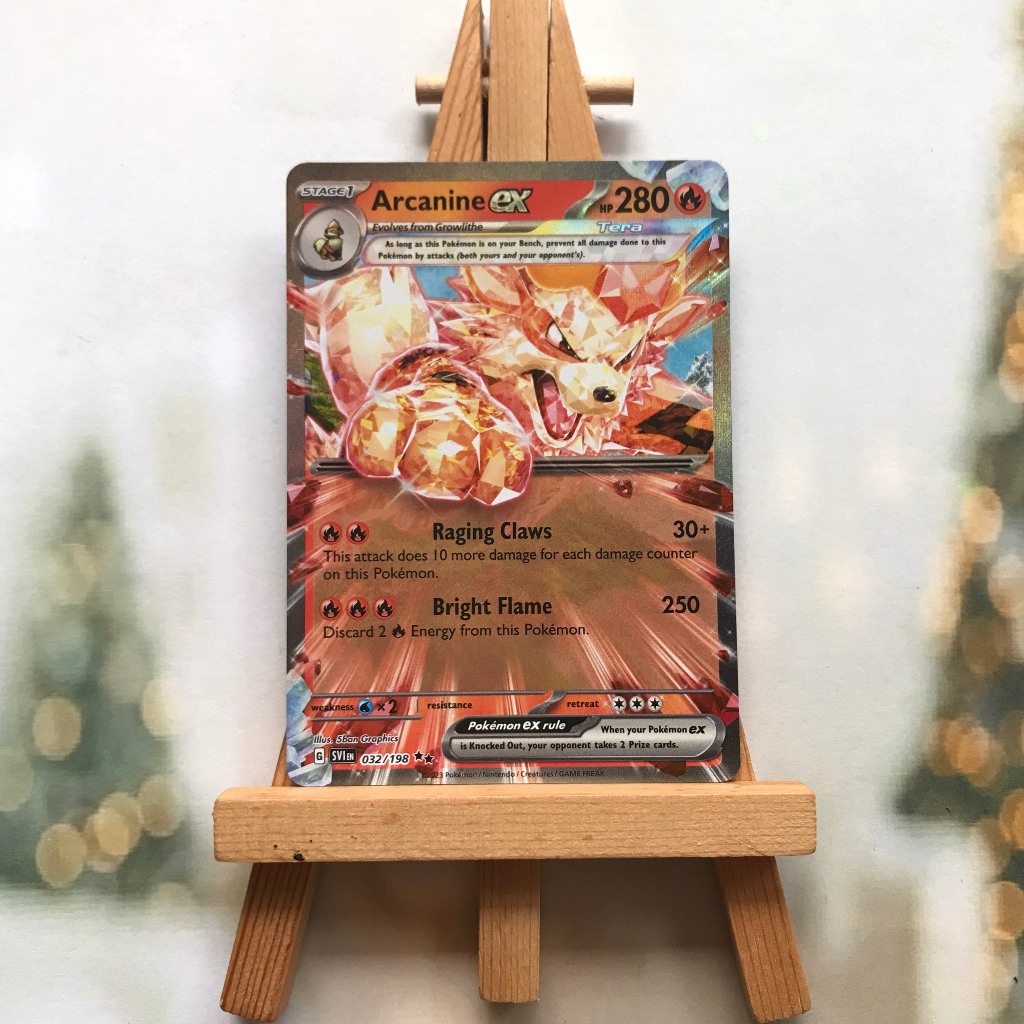 Pokemon Arcanine ex 032/198 - Scarlet & Violet Base Set Ultra Rare ...