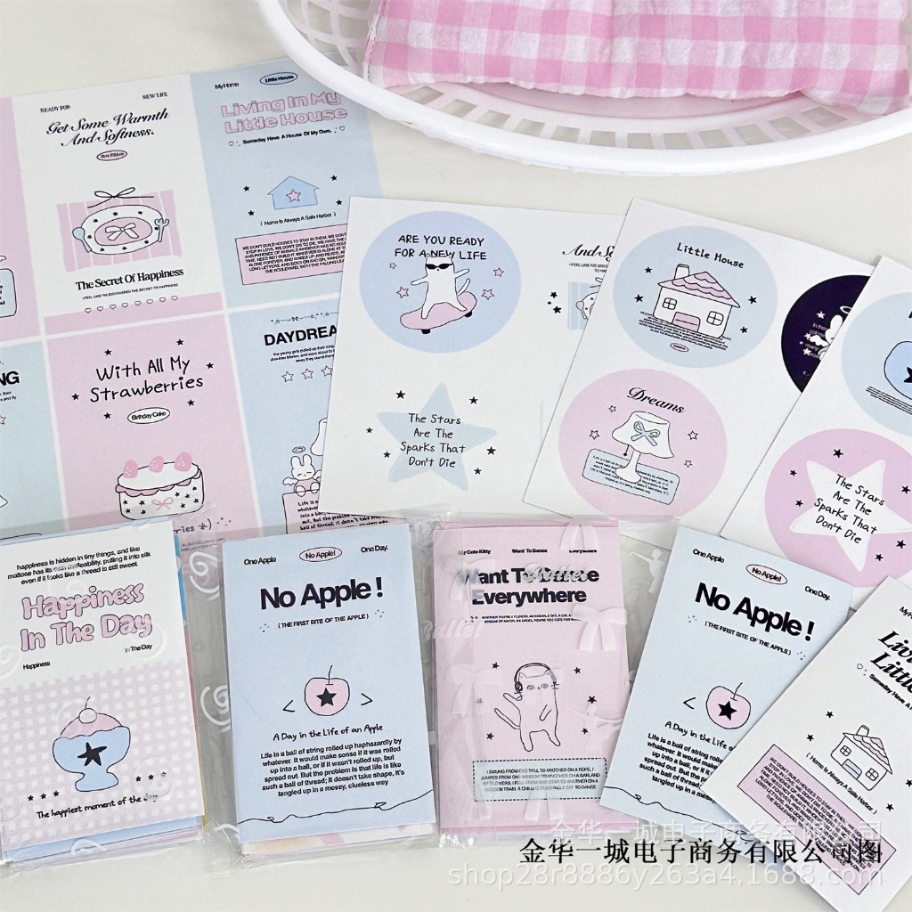 Set Of 24 Korean Style Stickers | Shopee Malaysia