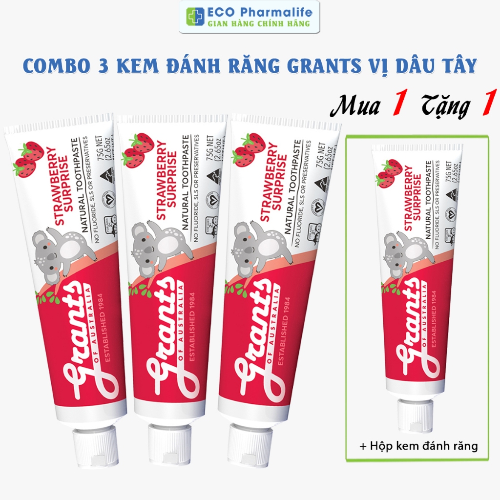[COMBO Of 3 BOXES] Grants Swallowable Toothpaste for Children ...