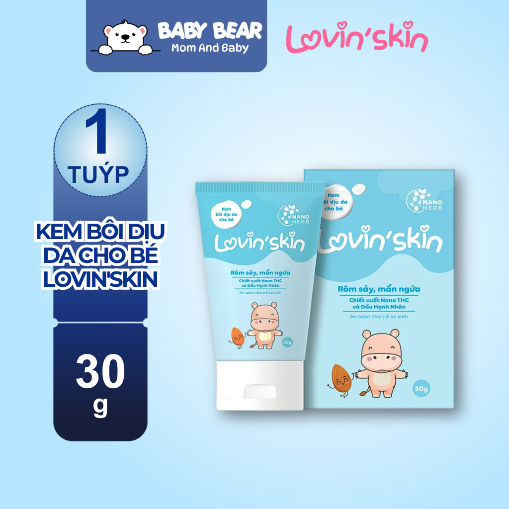 Lovin'skin Baby Skin Soothing Cream - Soothes Itching, Redness, Softens ...