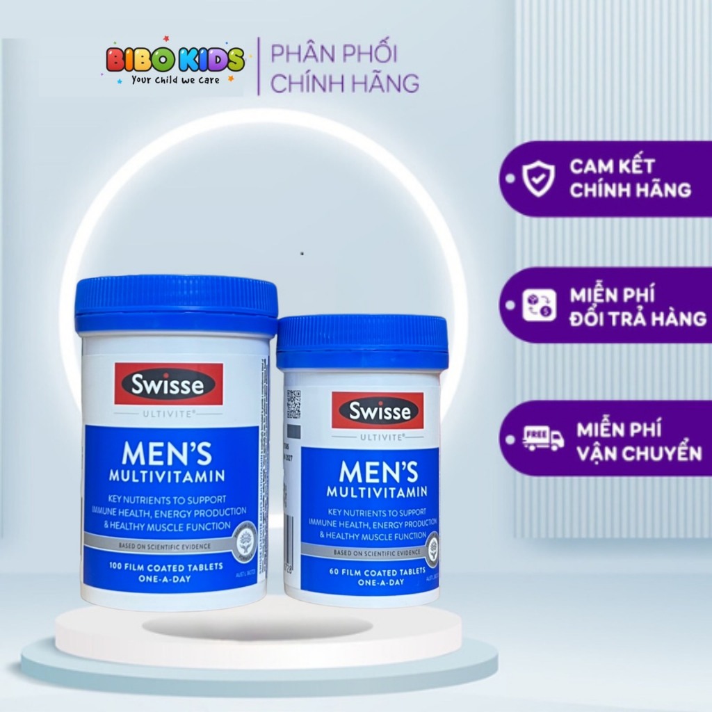 (New Model) Swisse Men's Ultivite Multivitamin Multivitamin for Men ...