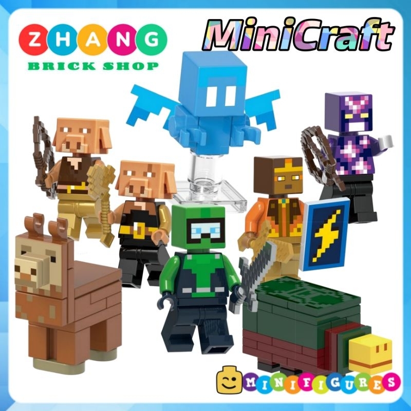 Minecraft Golden Knight puzzle toys - Piglin Sniffer - Diver Explorer ...