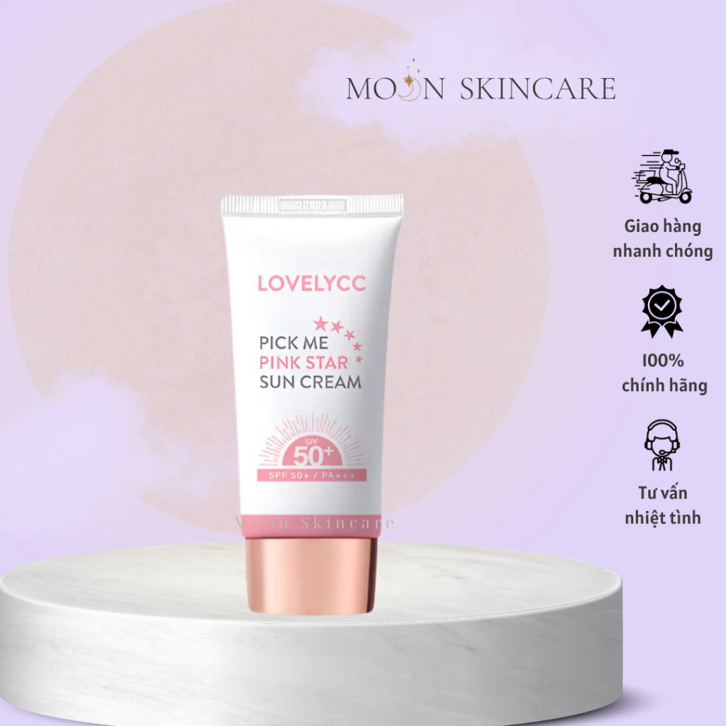Lovelycc Pick Me Pinkstar Sun Cream SPF50+ PA++ + Korea 50ml | Shopee ...
