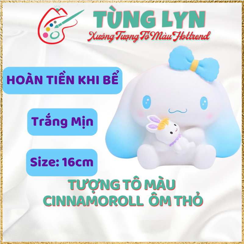 Coloring Statue, Cinnamoroll Holding Rabbit Statue 16cm - Color and ...