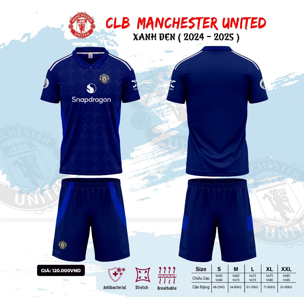 Blue Manu Club Football Shirt 2024 - Blue Mu Club Football Kit Official ...