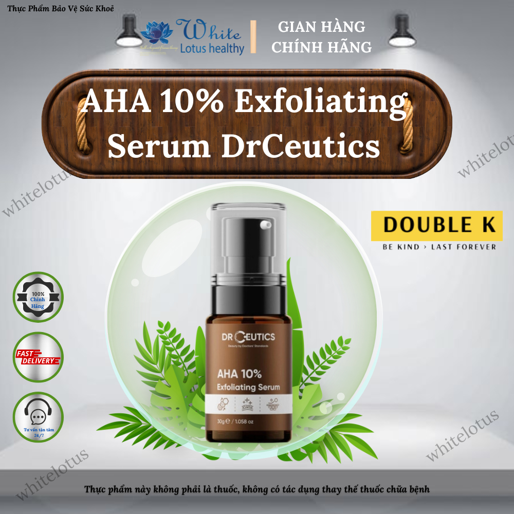 Aha 10% Exfoliating Serum DrCeutics - Chemical Exfoliating Essence (30g) | Shopee Malaysia