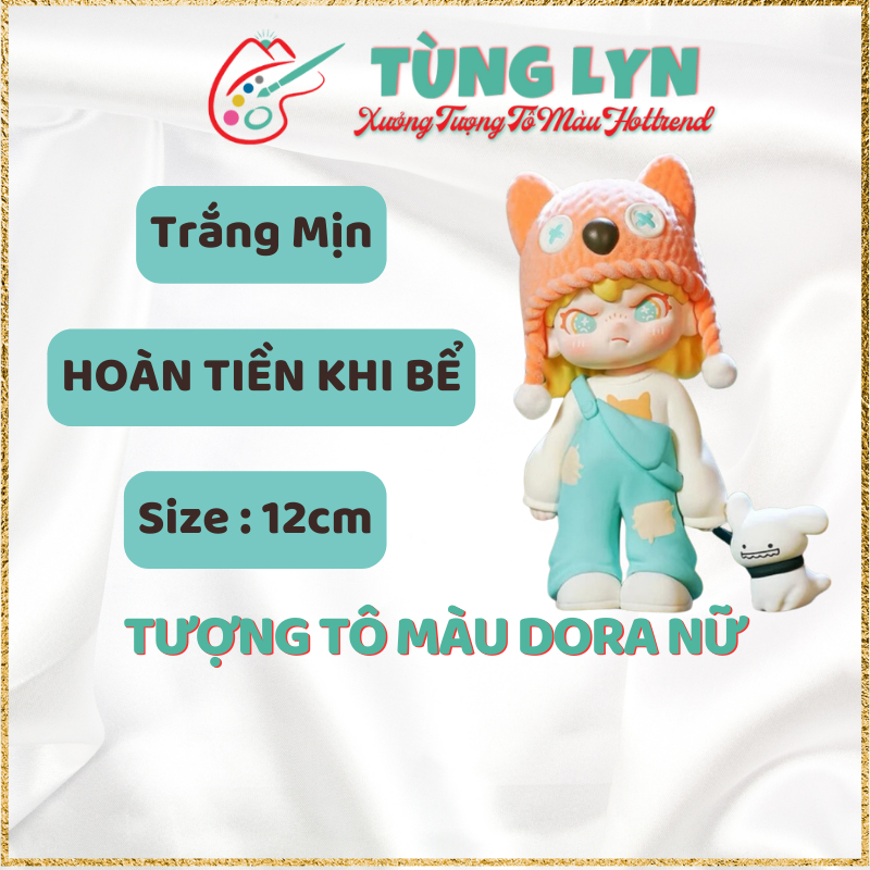 Small Dora Plaster Statue 12cm - No Color Included - Tung Lyn Plaster ...