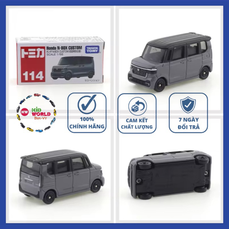 Car Model Tomica Box Honda N-Box Custom 1st. No.114. Ratio 1: 58 ...
