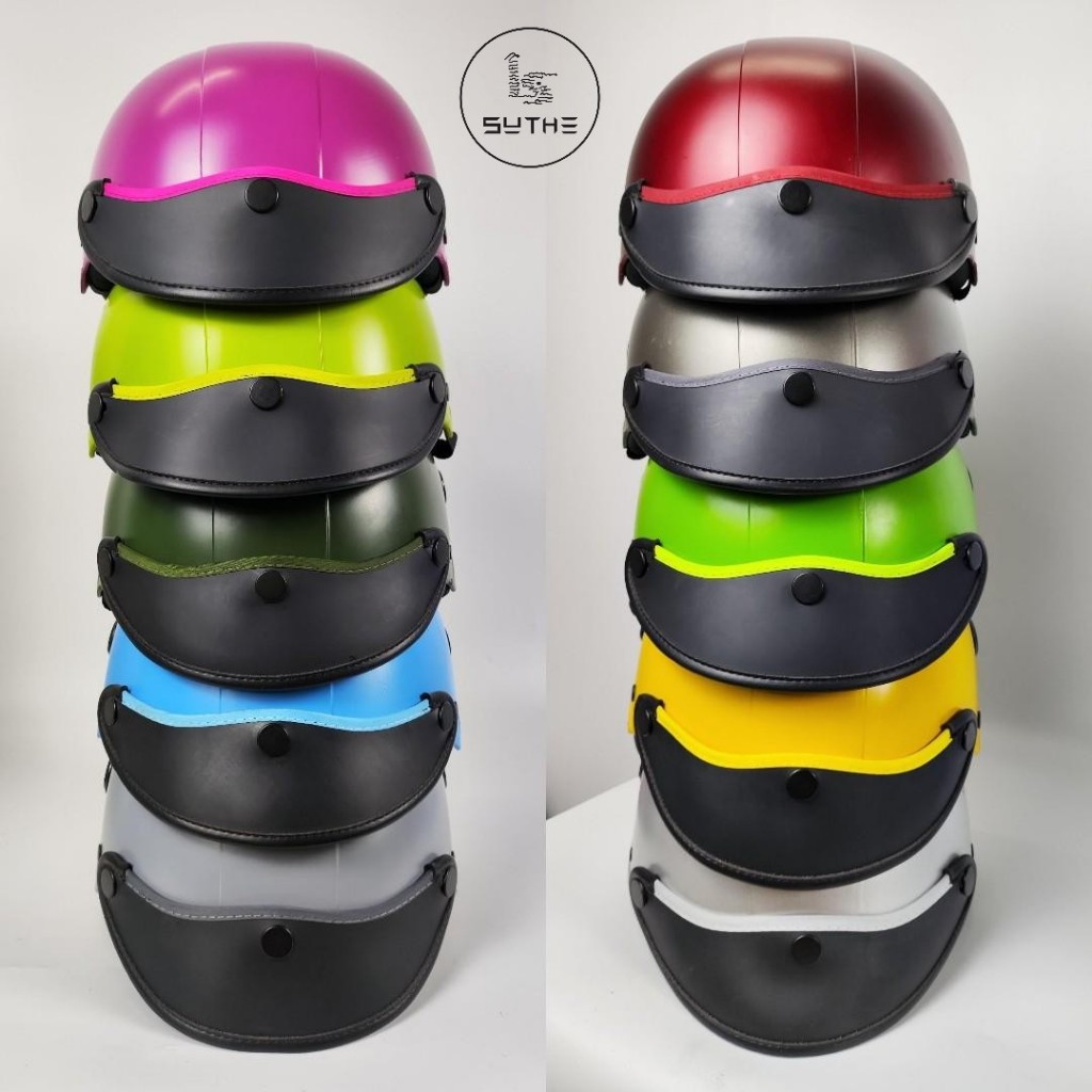 Smooth 1/2 Helmet with Ventilation Holes, Highly Durable and Impact ...