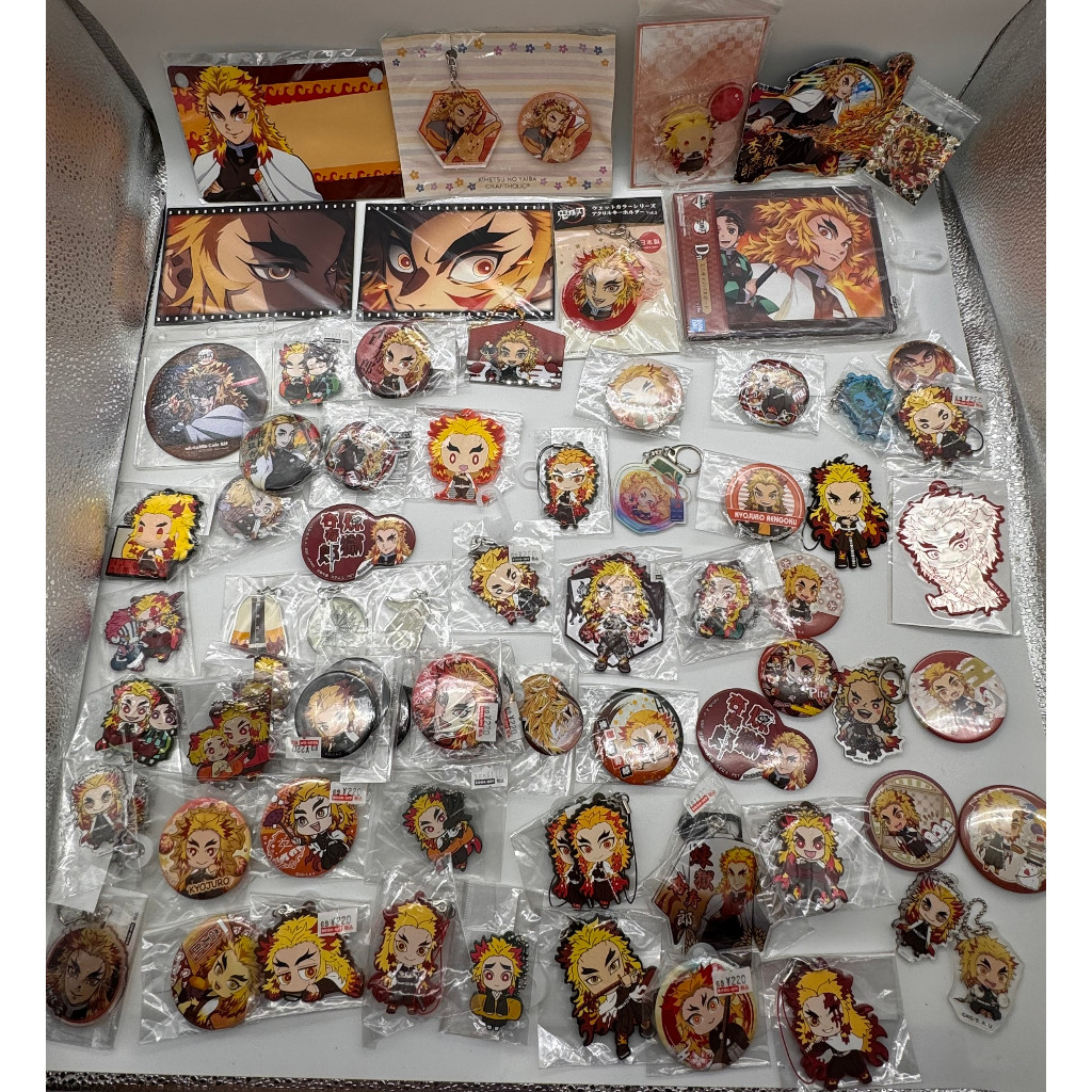 Badge, Key Chain, decan Character Rengoku Kyoujurou Kimetsu no Yaiba ...