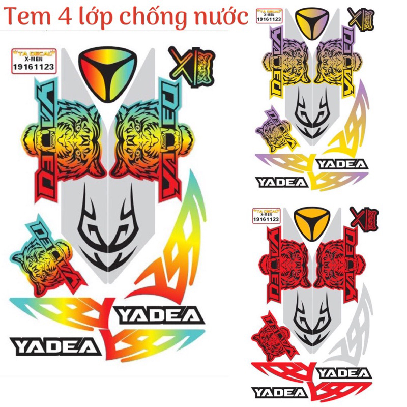 (Many color models) Yadea model X Men electric vehicle sticker printed ...