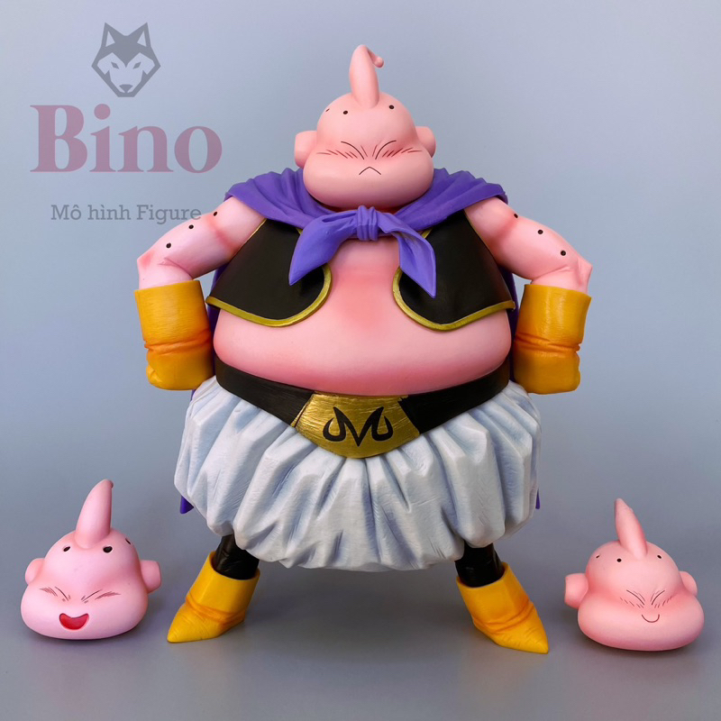 Fat Majin Buu model with 3 replaceable heads - Height 30cm - Weight 2kg ...