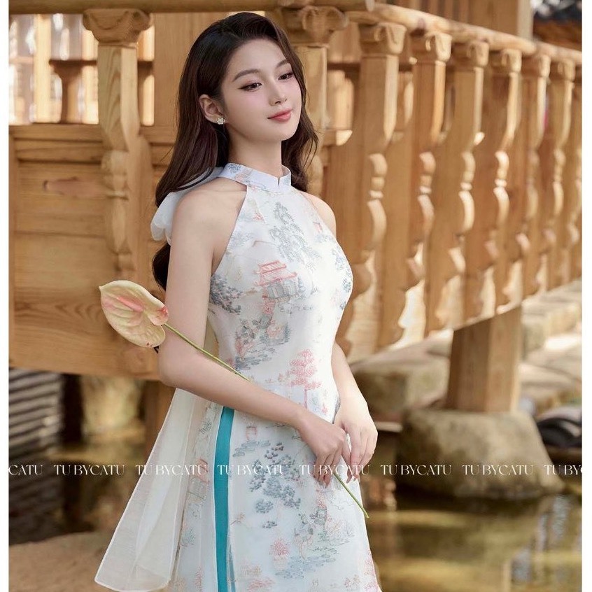 An Yen 2024 Innovative Ao Dai, Beautiful Ao Dai Model with 4-Piece ...