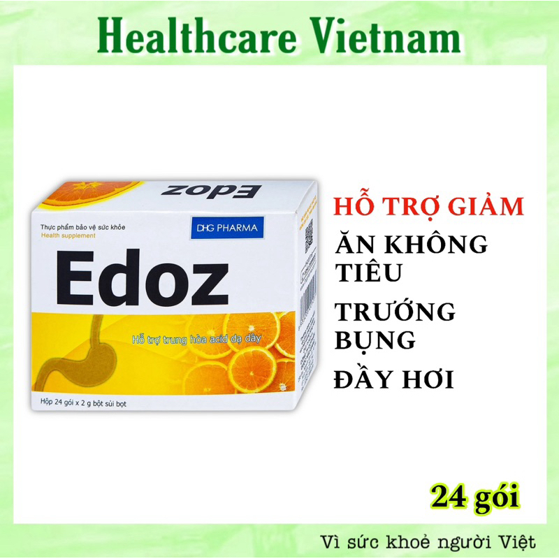 Edoz Effervescent Powder Helps Reduce Bloating and Indigestion, Neutralizes Stomach Acid ...