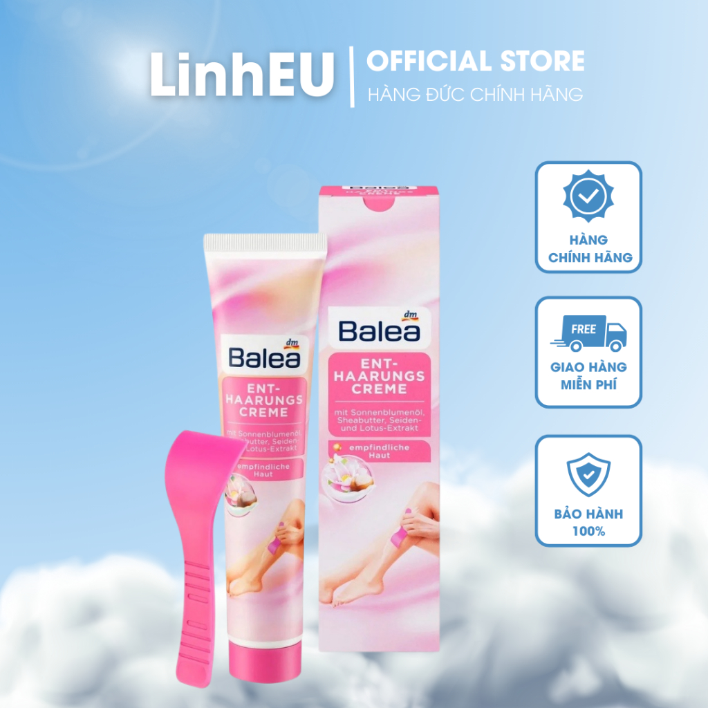 Balea hair removal cream and post-wax lotion to soothe skin, remove ...