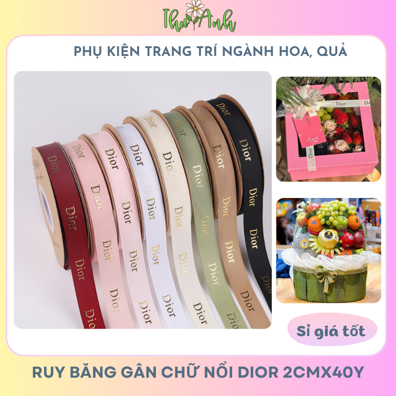 Dior 2cm Embossed Ribbon Is Used To Decorate Flowers And Fruits Of ...