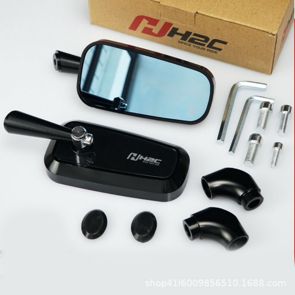H2c mirror with CNC aluminum short legs commonly mounted on all vehicle ...
