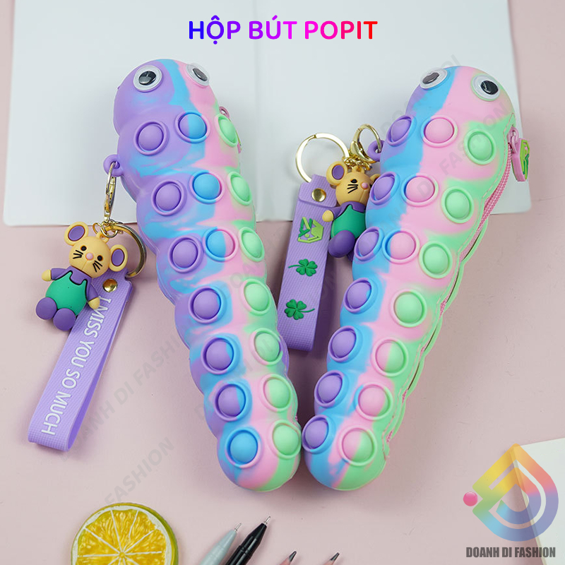 Popit Pen Box For Kids, Student Writing, School Tool Bag, Pop It Game ...
