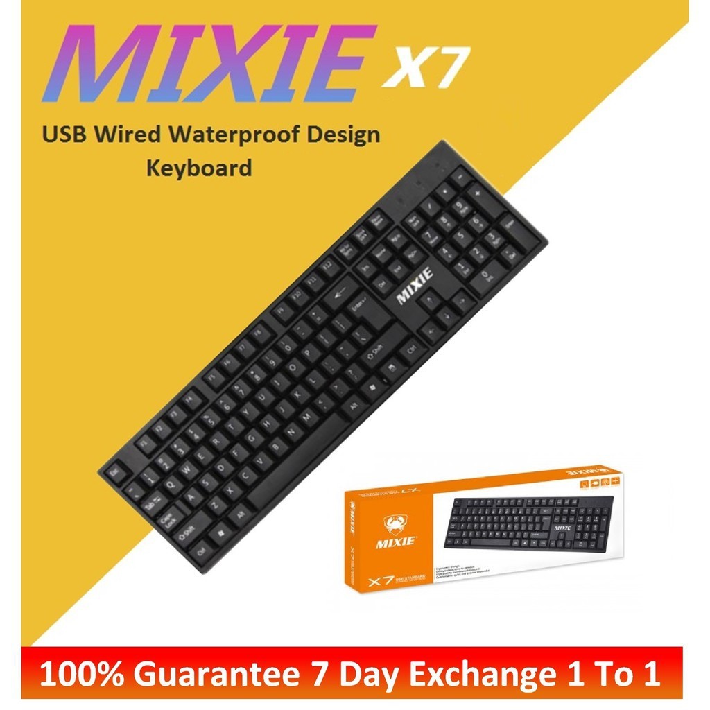 (MOBILCON) Mixie X7S Wired KEYBOARD - MIXIE X7S USB KEYBOARD | Shopee ...