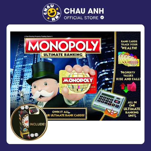 Monopoly Ultimate Banking 4.0 ATM Monopoly Set with automatic card ...