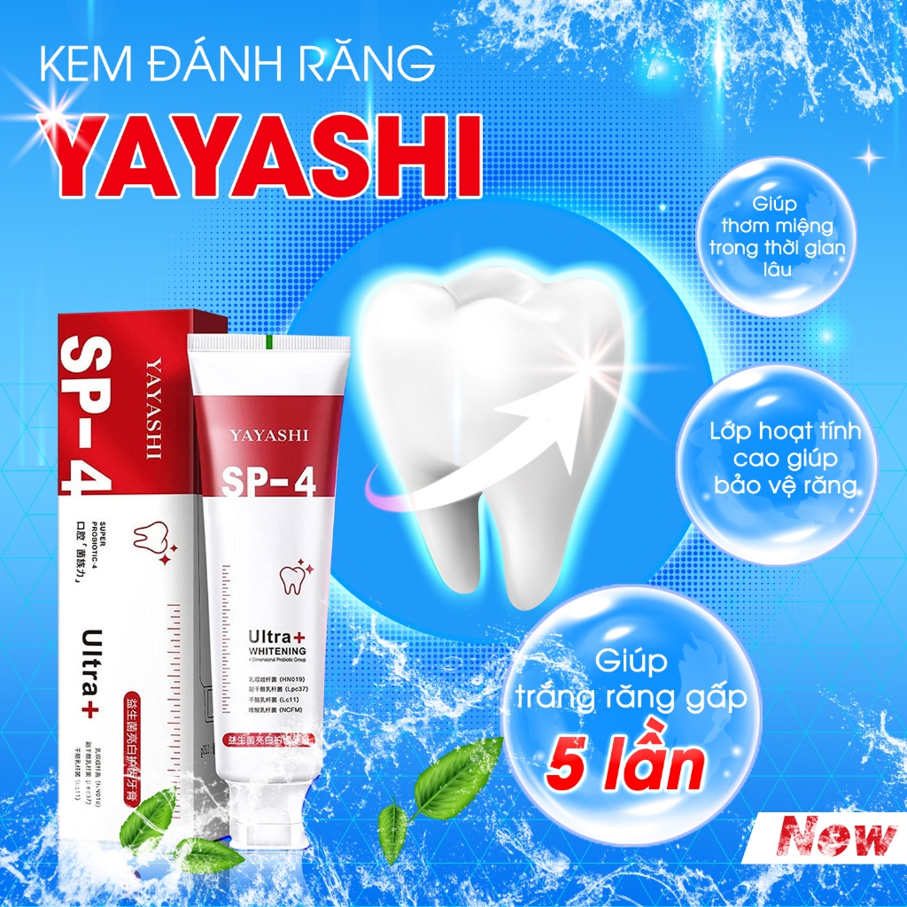 Yayashi Sp-4 toothpaste whitens teeth, improves yellow stains and ...