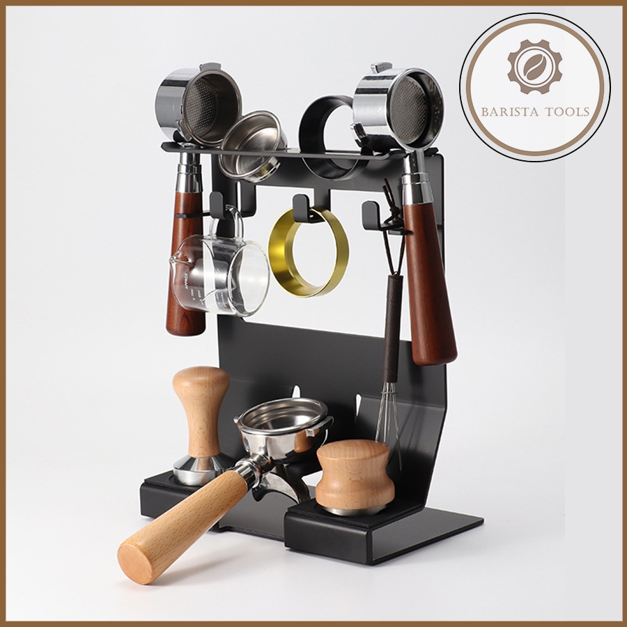 Stainless steel rack for storing and hanging coffee makers | Barista ...