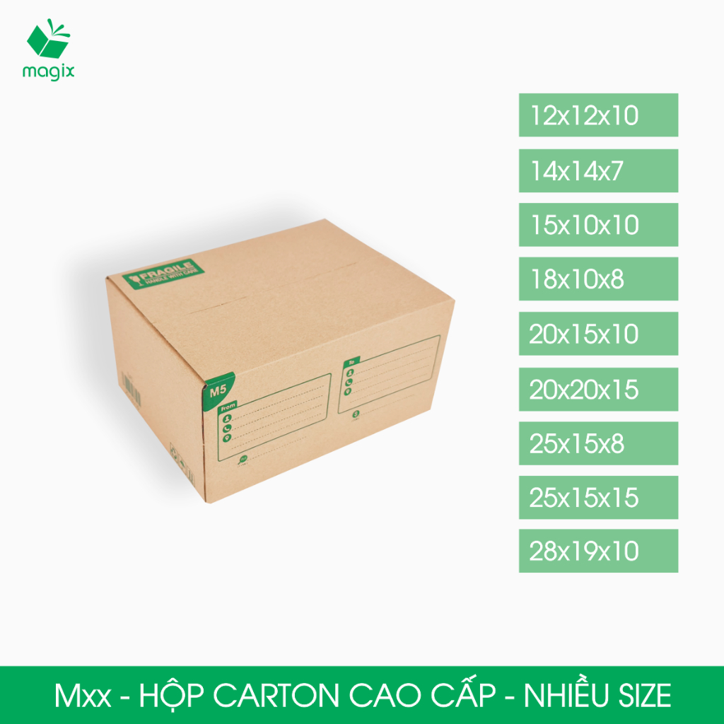 M - Combo of 20 high quality carton boxes - Many sizes | Packaging ...
