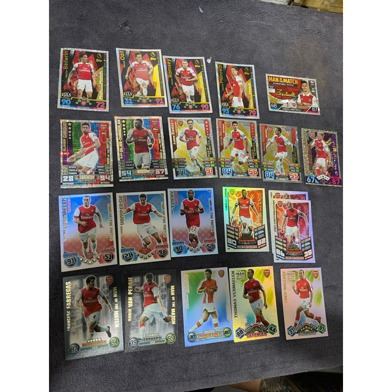 [ MS64 MOTM Arsenal ] Collection Of Odd Cards Match Attax Man Of The ...