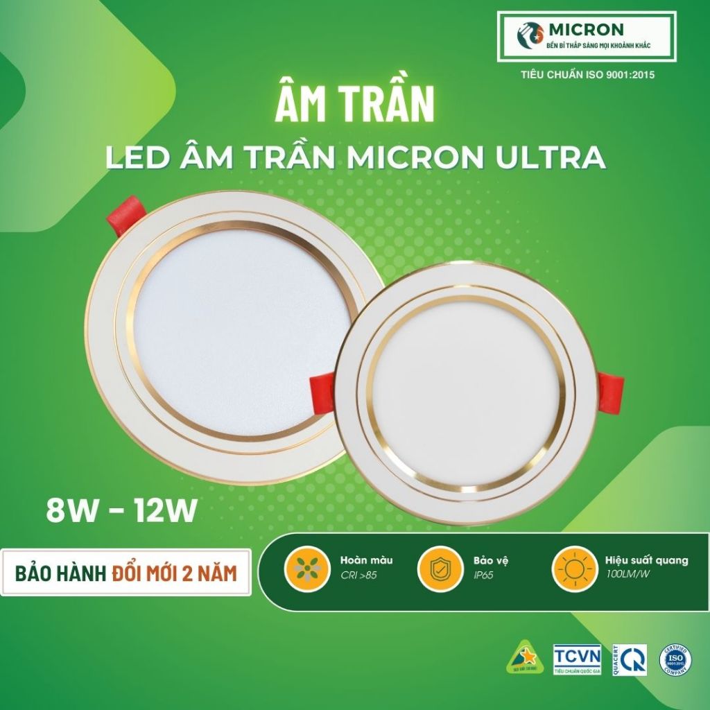Ultra LED Ceiling Light with Micron Gold Border - Micron Pearl Eye ...