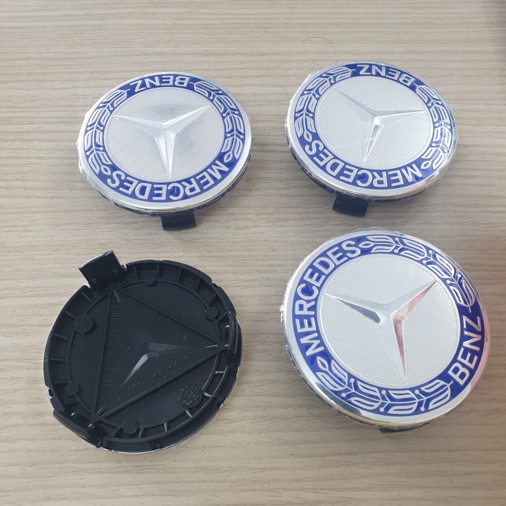 Set of 4 Mercedes Wheel Cover Logos Diameter 75mm | Shopee Malaysia