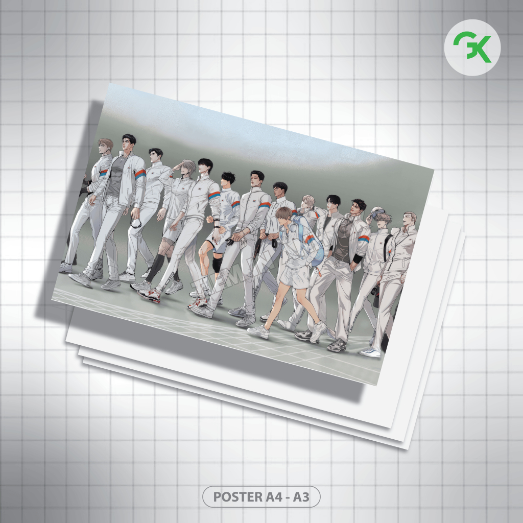 Team Lezhin Comics Poster - Size A4 (20x30cm) and A3 (30x40cm) | Shopee ...