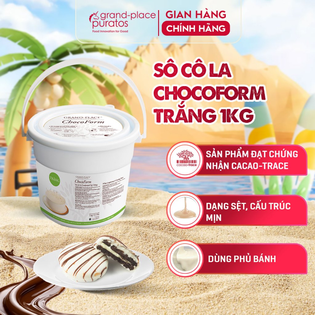 Puratos Grand-Place VN White Compound Chocoform Chocolate -1kg - GPW-082.1kg -4016213 | Shopee ...