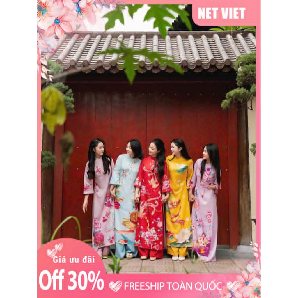 Modern Ao Dai with 5 colors for the season CNY in 5 colors, super ...