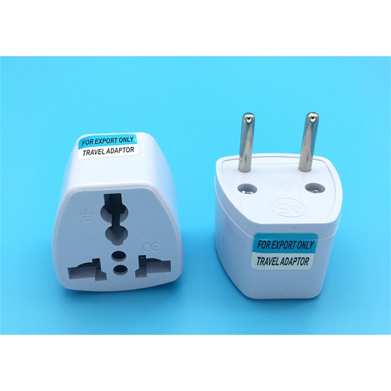 3-pin to 2-pin plug European standard plug conversion socket | Shopee ...