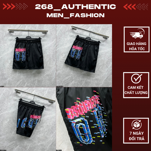 Shorts Dssq Black Wind Fabric With Color Number Printed Guangzhou Class ...
