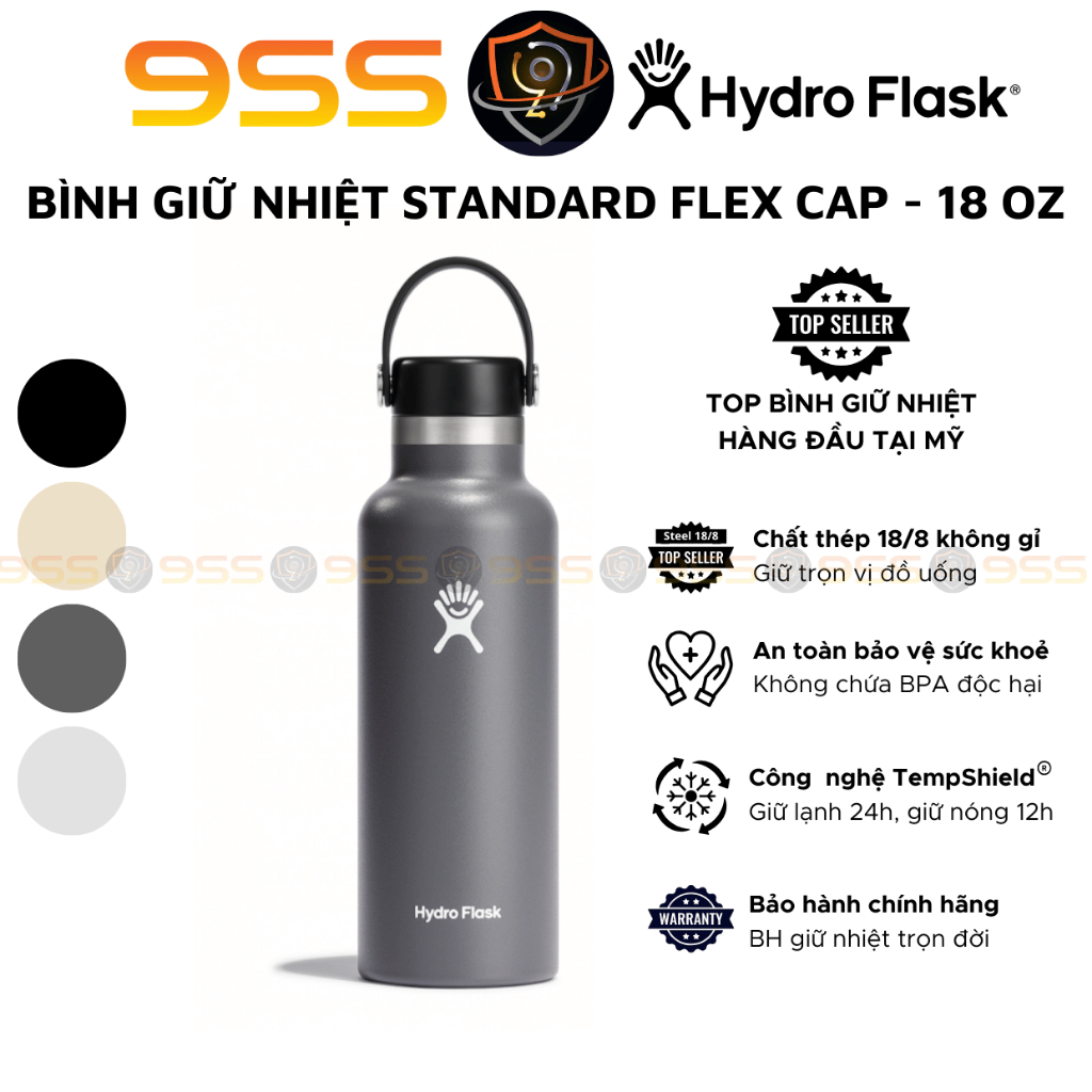 Hydro Flask Standard Flex Cap 18 OZ (Season 2024) Thermos Flask, Keep ...
