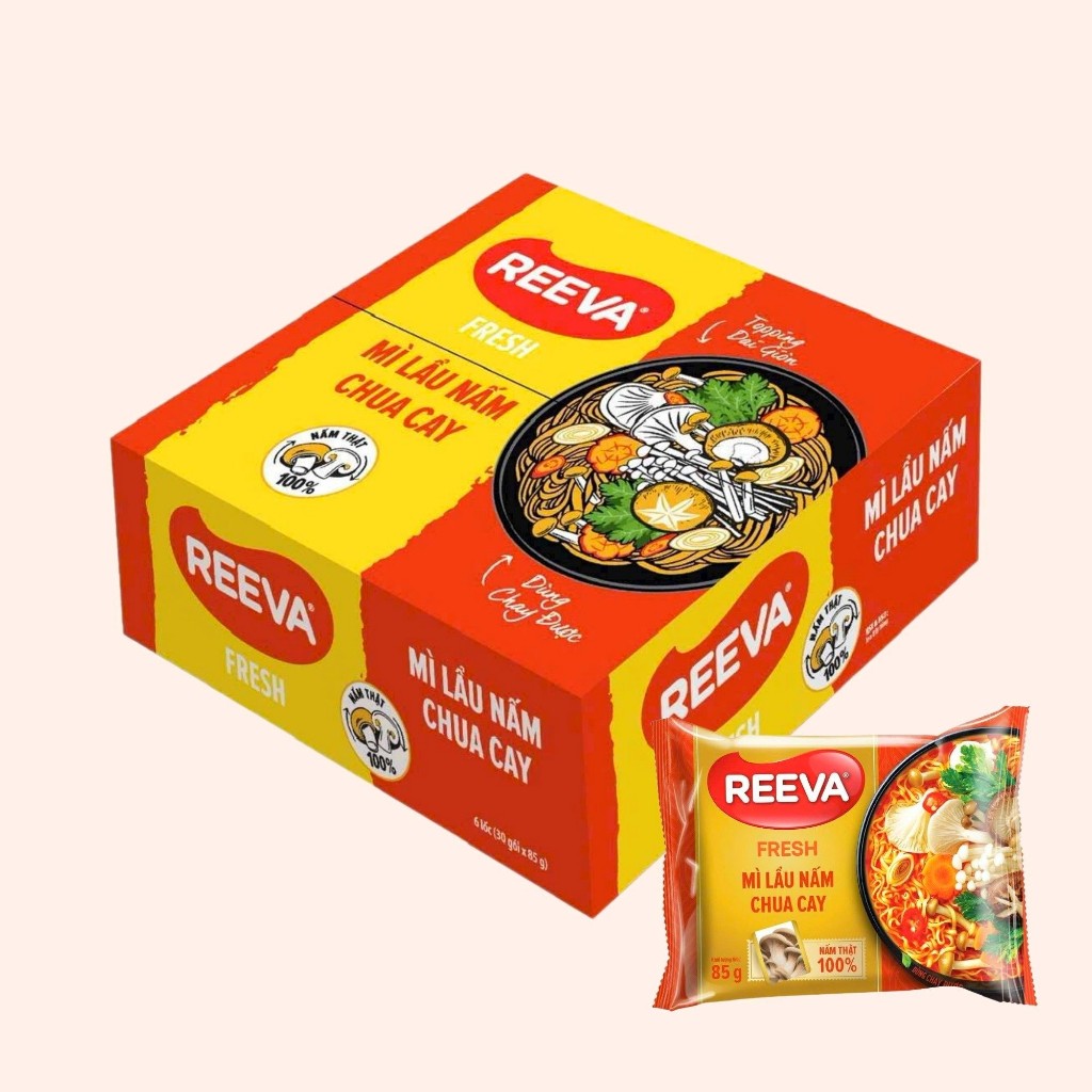 Reeva Hot And Sour Mushroom Hotpot With 30 Packs Of Salty Vegetarian ...