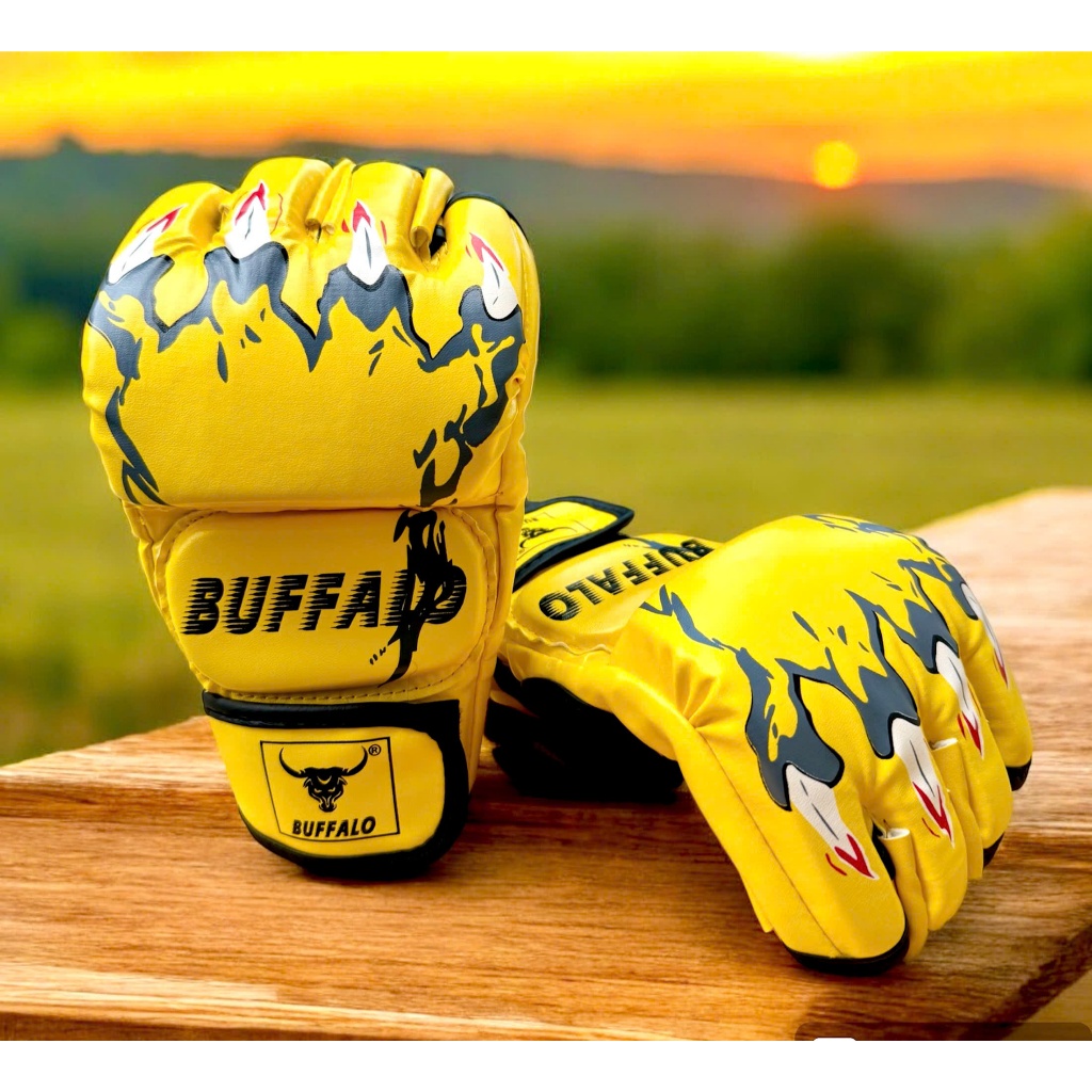 Open finger gloves for practicing and competing in MMA martial arts ...