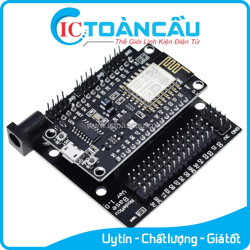 Wifi transceiver Module ESP8266 NodeMCU Lua CH340 + Pin output base and ...