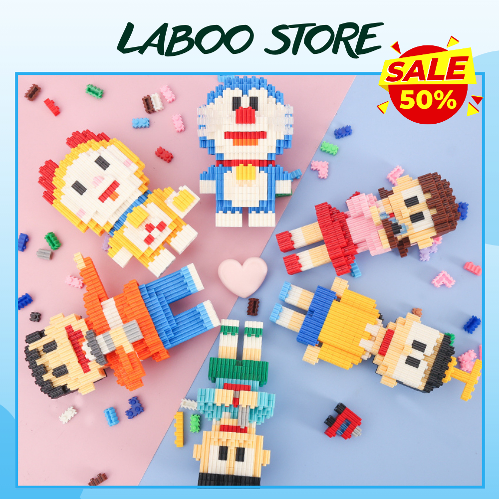 3D Assembled Doraemon Mini Model Toys of cartoon characters Doremon ...