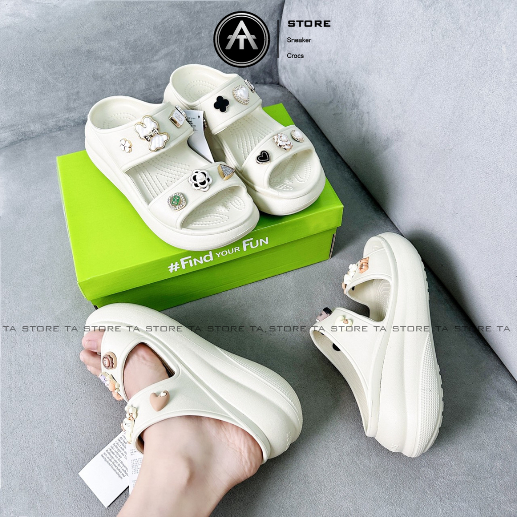 Crocs Classic sandal With 12 3d Titic As Gift Stacked Sole Korean form ...