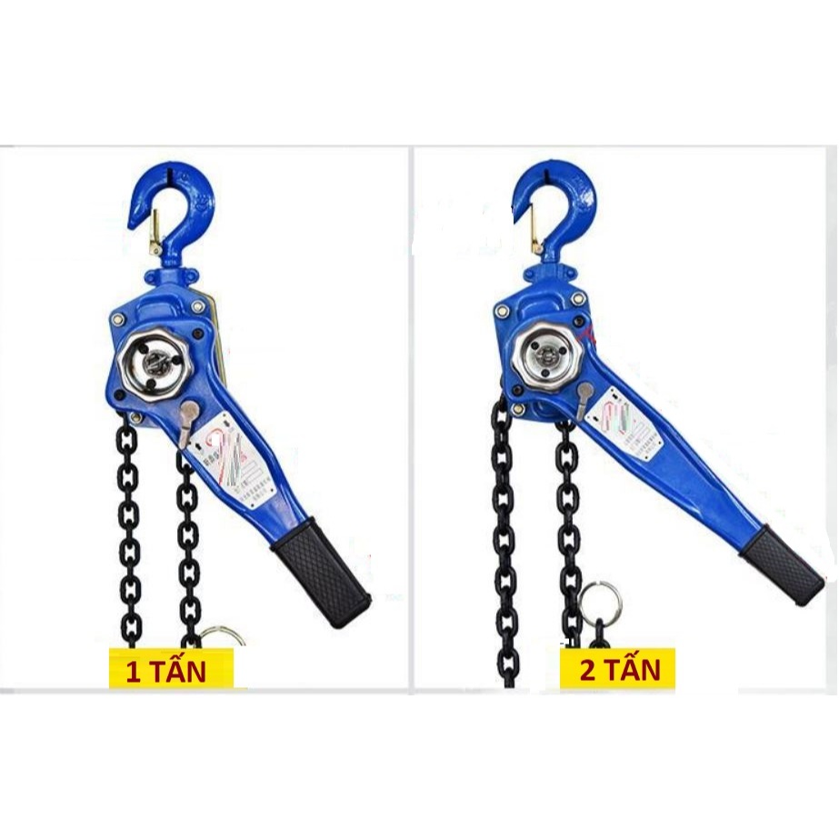 Hand chain hoist, hand-pulled hoist with load capacity of 2 tons and 1. ...