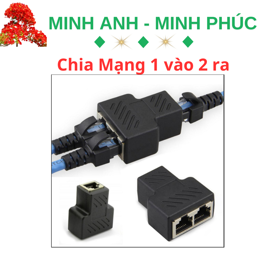 RJ45 Network Wire Connector split 1 to 2 Good Type (REFERENCE NOTE ...