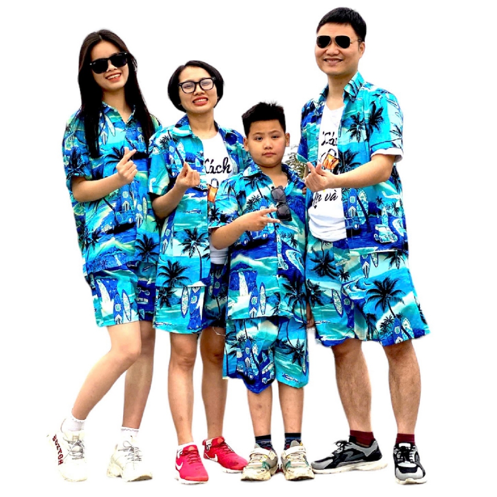 Beach shirts, men's and women's patterned beach suits, Thai Kate ...