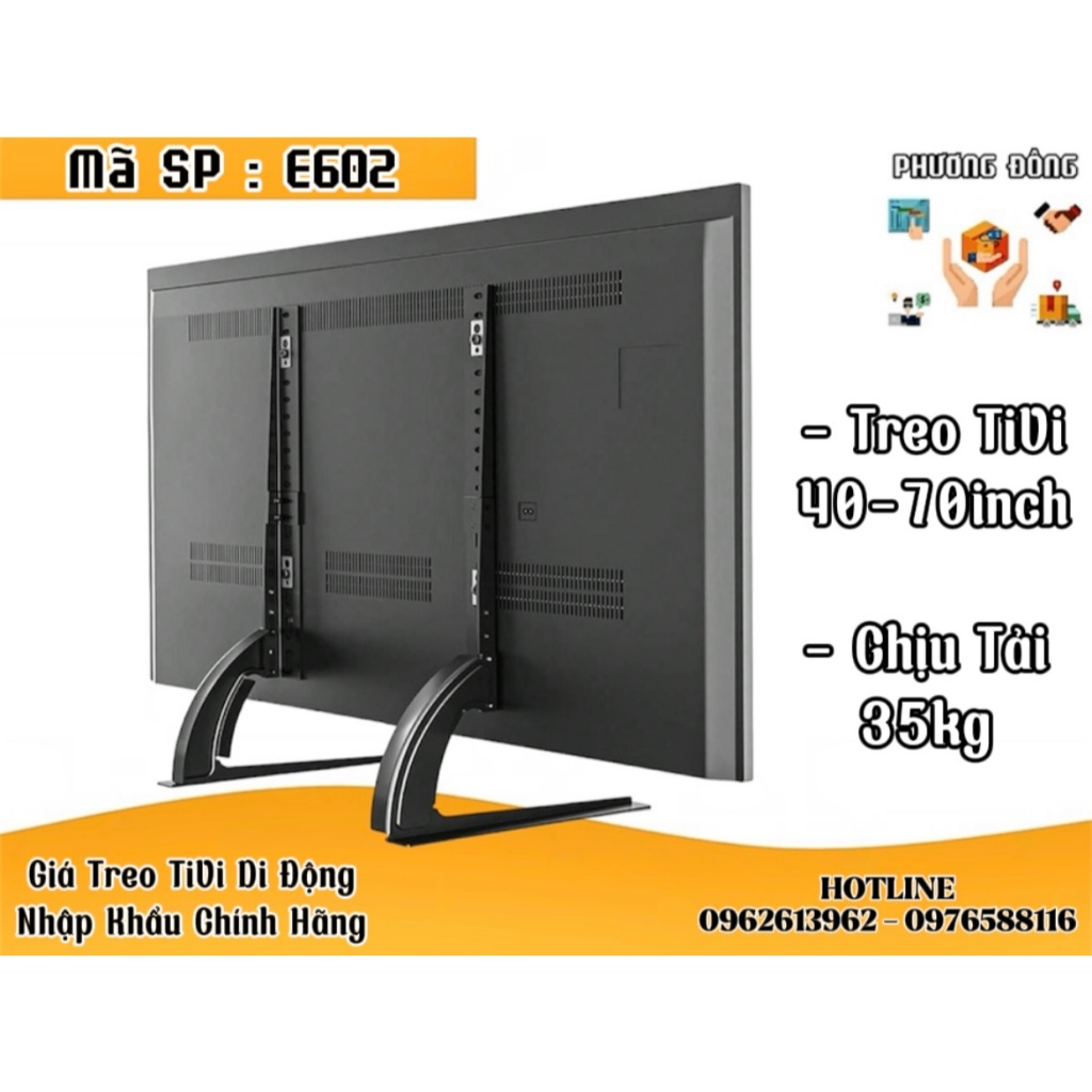 [ErgoTek E601 / E602] Desktop Tv Bracket E601/E602 - Install 40-70 inch ...