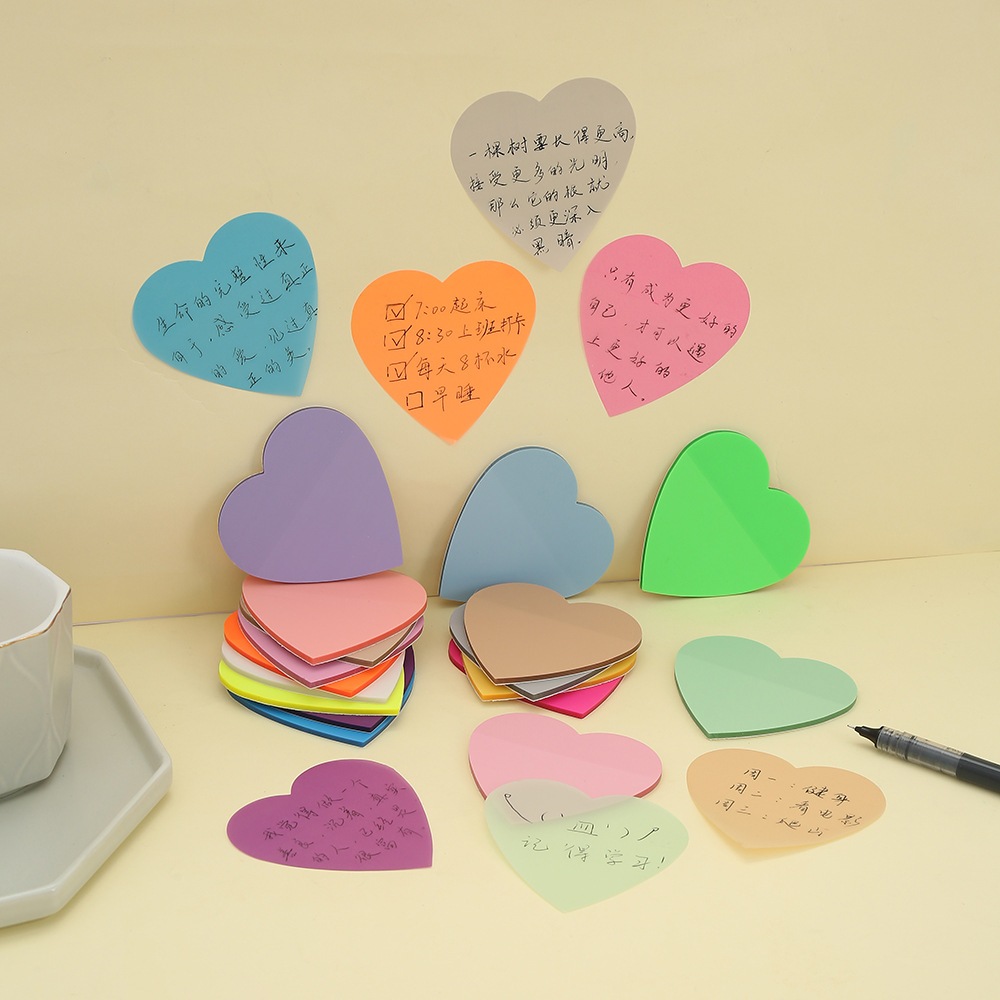 (740) Multi-color Heart Note Paper, Note Paper | Shopee Malaysia