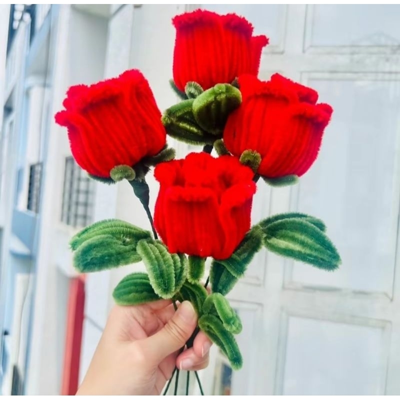Lightning 6 handmade Zinc Velvet Roses Will Make Your Space More ...